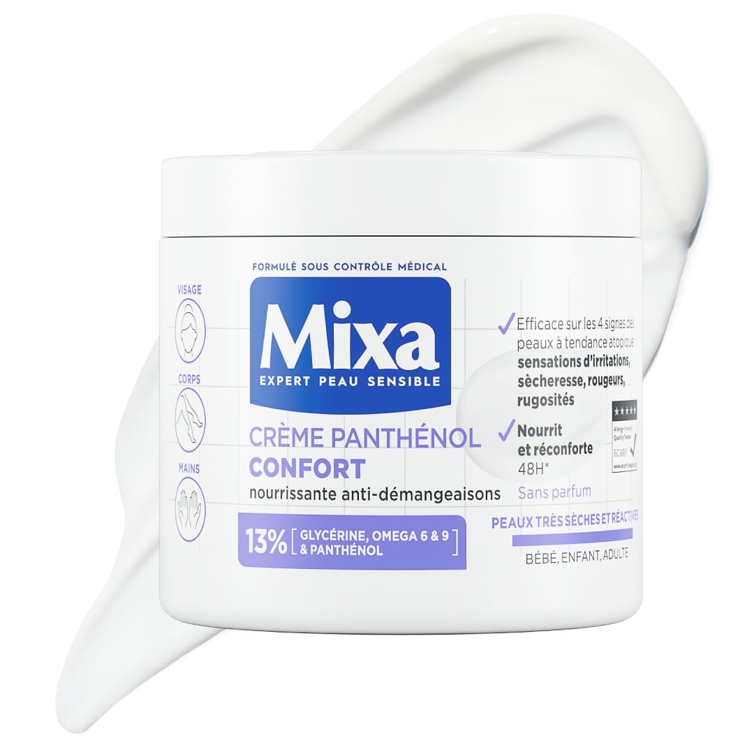 MIXA Crème Panthénol Confort - visage, corps et mains 400ml – moons