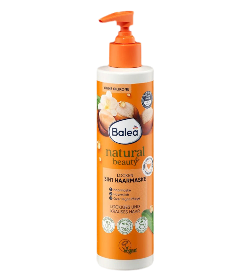 Balea Masque Capillaire 3en1 Boucles Natural Beauty, 250 ml – moons