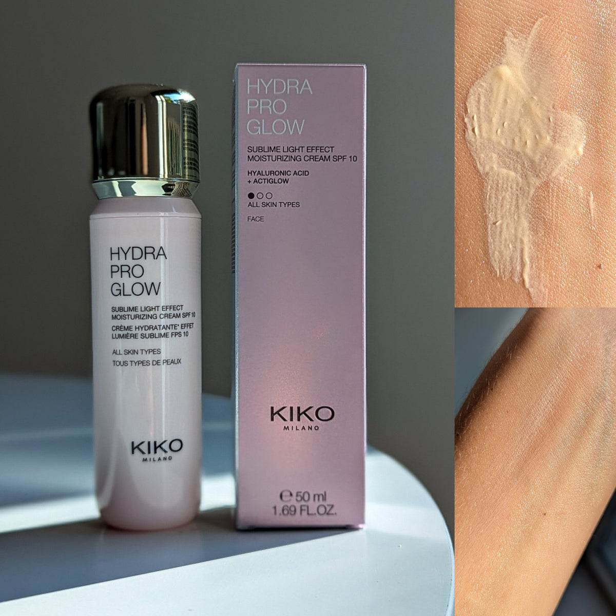 Kiko milano Hydra Pro Glow Crème hydratante SPF 10 – moons