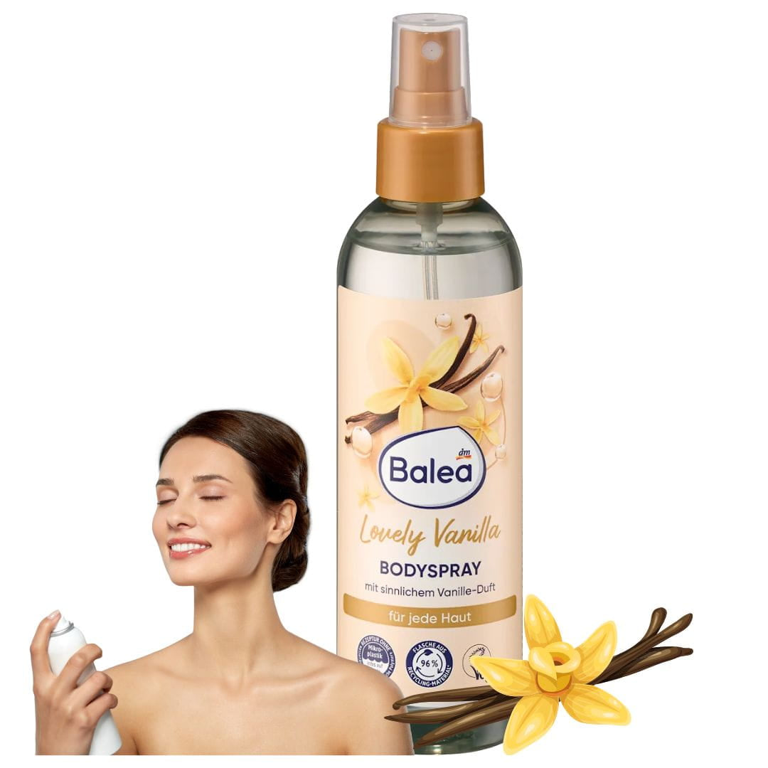 Balea spray pour le corps Vanilla, 200ml – moons